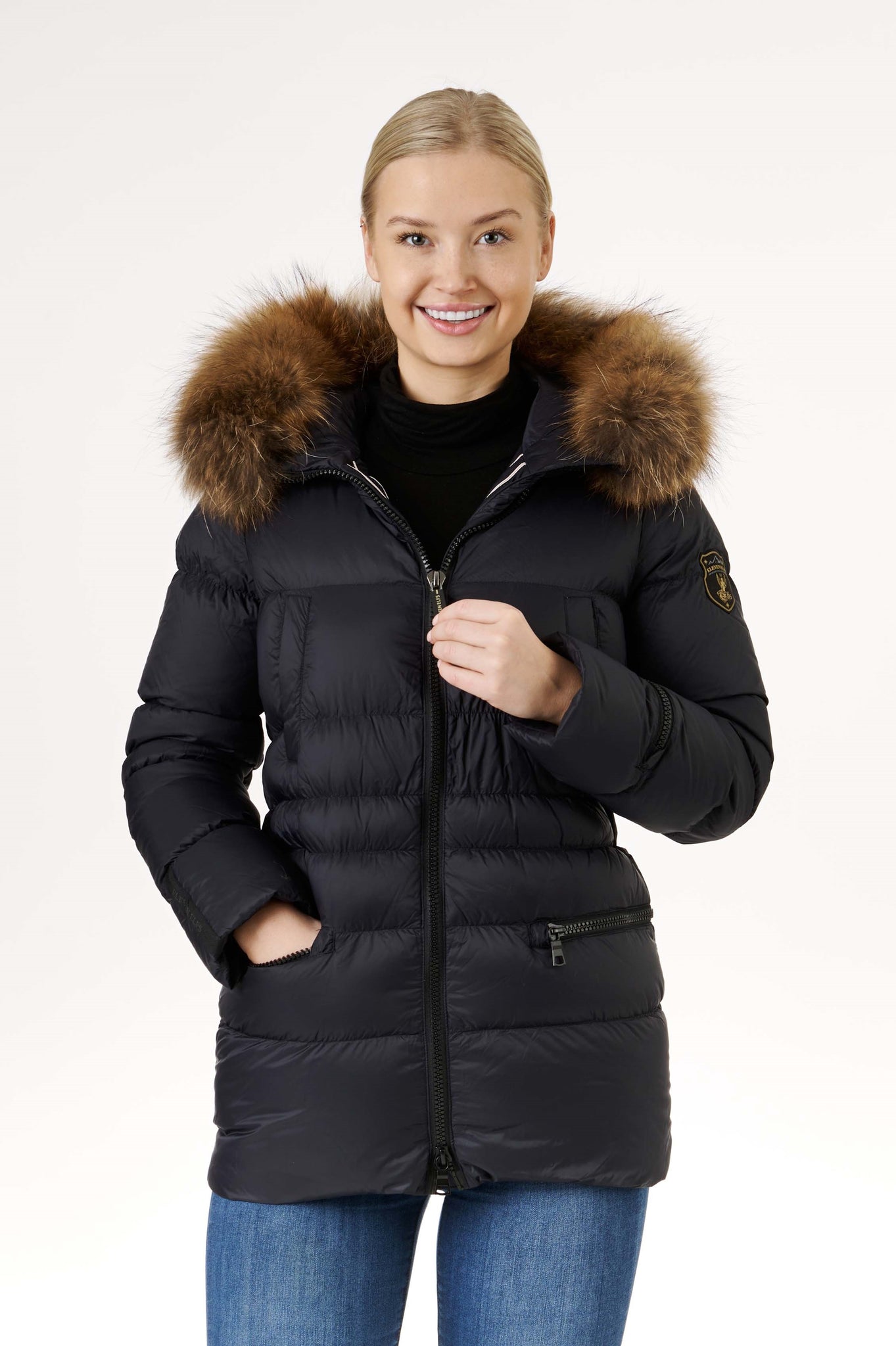 Earth Spirit Long Down Jacket| Black – Eleven Elfs US